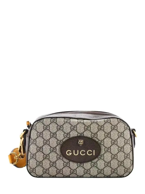 Gucci Neo Vintage Camera Messenger Crossbody Bag Gg Coated Canvas - Brown