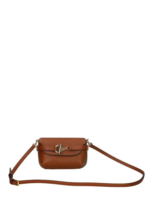 Ralph Lauren Buckle-detail Leather Crossbody Bag - Brown