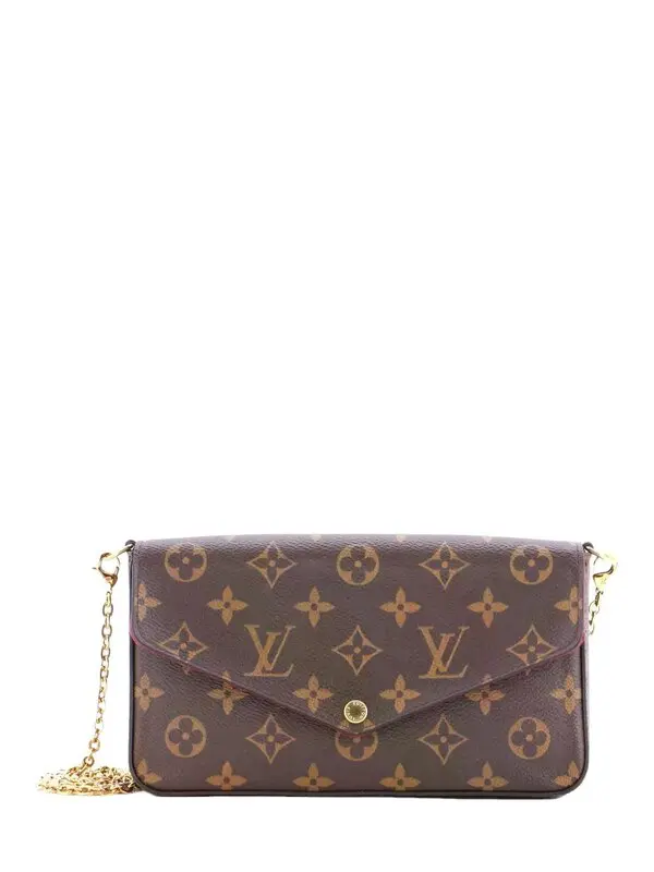 LOUIS VUITTON Felicie Pochette Monogram Canvas - Brown
