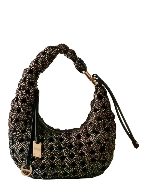 Borbonese La Nido Woven Mini Shoulder Bag - Brown