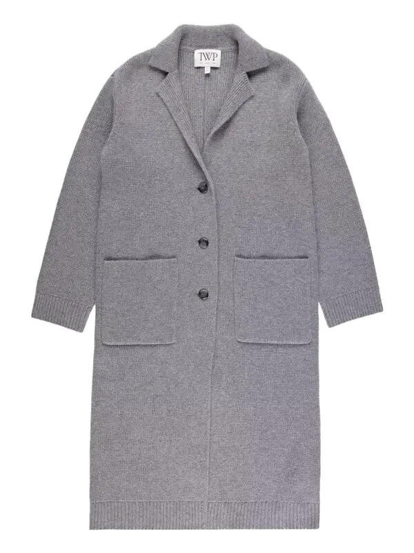 TWP Patch-pocket Button Coat - Grey