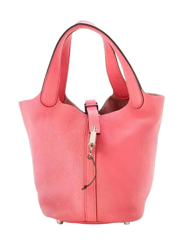 Hermès Picotin Lock Clemence Pm Bucket Bag - Pink