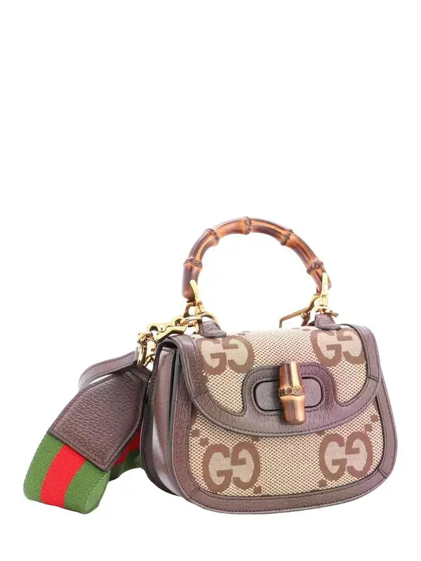 Gucci Bamboo 1947 Mini Crossbody Bag - Brown