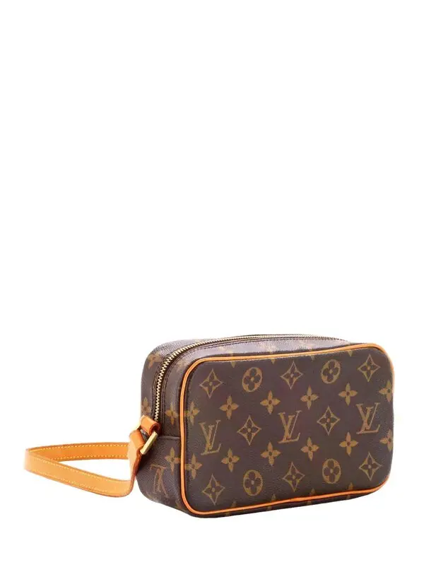 LOUIS VUITTON Cite Pochette Monogram Canvas Shoulder Bag - Brown