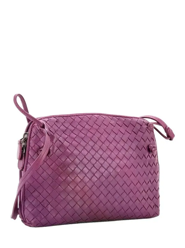 Bottega Veneta Nodini Intrecciato Nappa Small Crossbody Bag - Purple