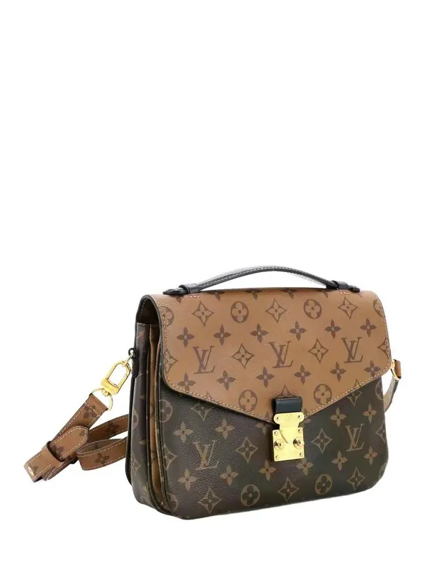 LOUIS VUITTON Pochette Metis Reverse Monogram Canvas - Brown
