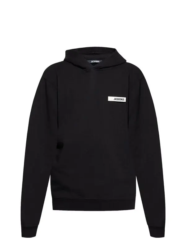 Jacquemus Le Hoodie Gros Grain - Black