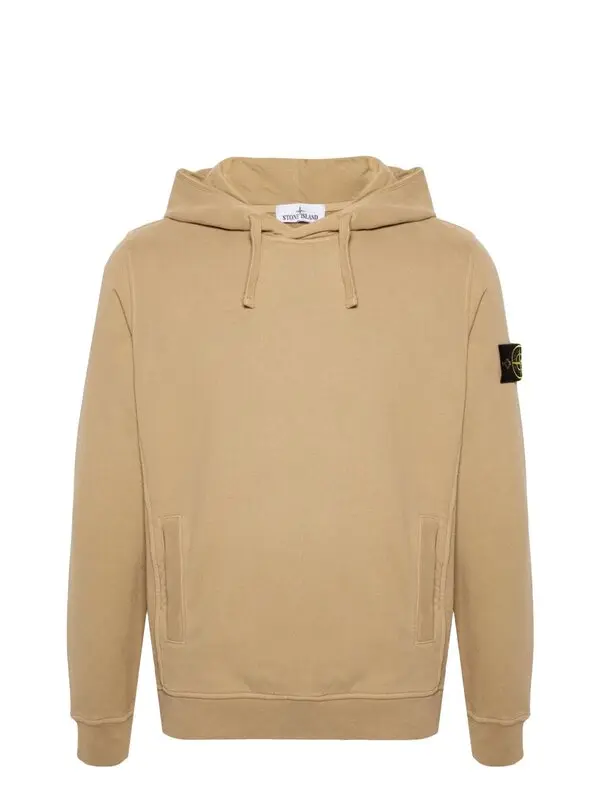 Stone Island Sweatshirt With Logo - Beige