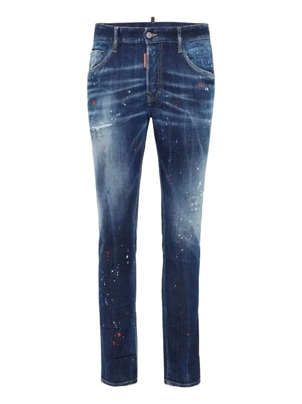 Dsquared2 Cotton Denim Jeans - Blue