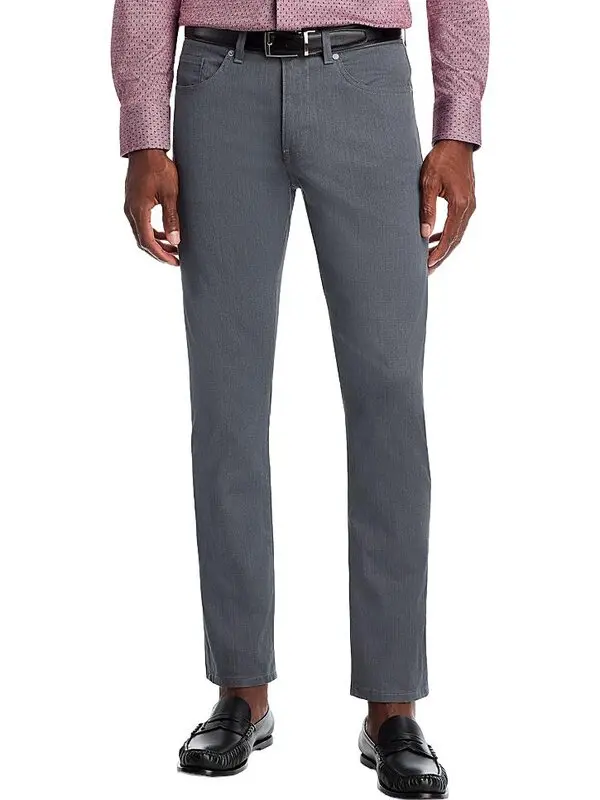 BOSS Delaware Slim Fit Trousers - Silver