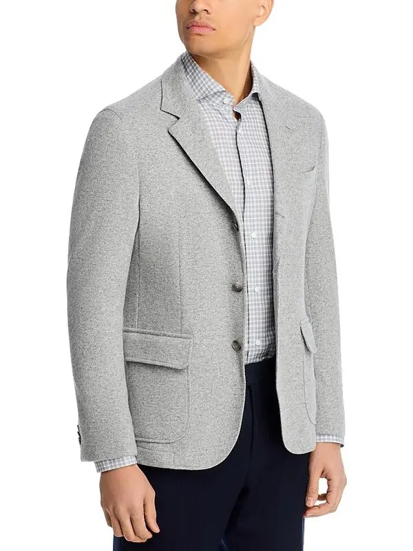 BOSS Hanry Slim Fit Blazer - Silver