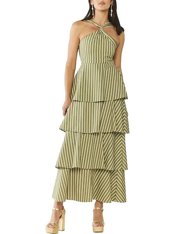 EDDY Emma Maxi Dress - Meadow Stripe