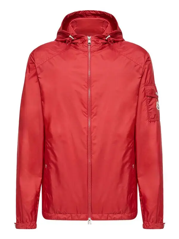 Moncler Etiache Hooded Rain Jacket - Red