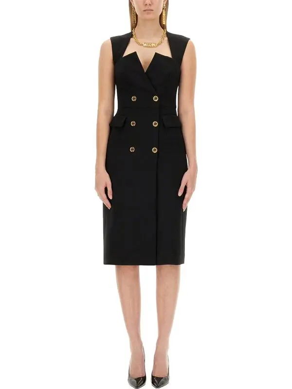 Moschino Crepe Dress - Black