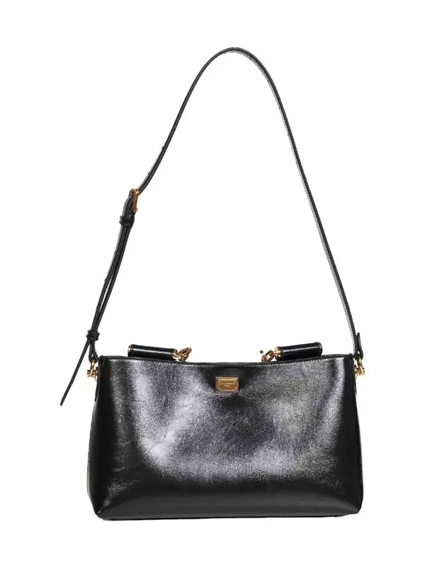 Dolce & Gabbana Vittoria Leather Handbag - Black