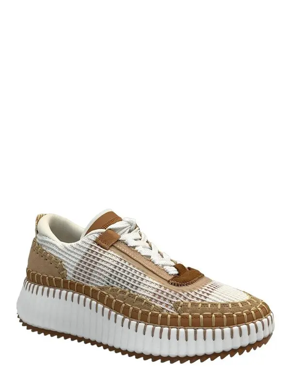 Chloé Nama Lace-up Sneakers - Brown