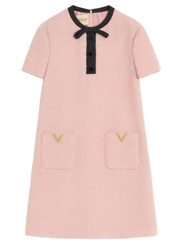 Valentino Garavani Wool Short Dress - Pink