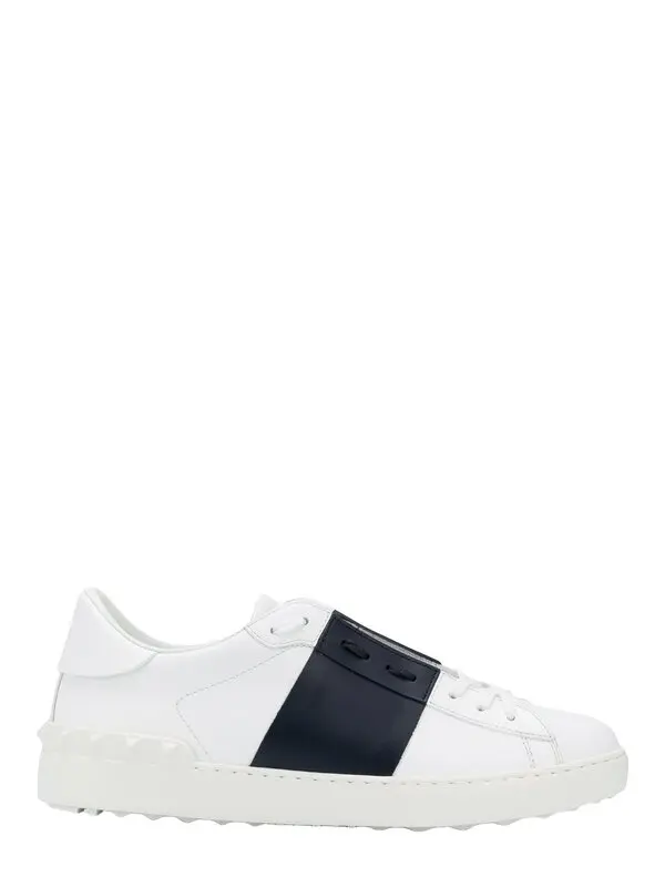 Valentino Garavani Leather Open Sneakers - Blue