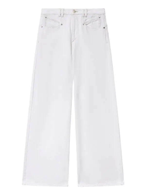 Isabel Marant Lemony Denim Jeans - White