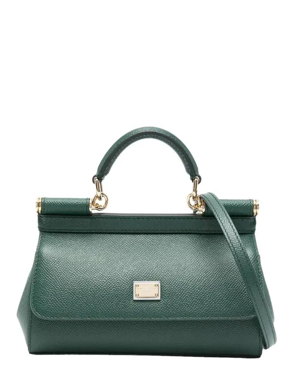 Dolce & Gabbana Sicily Small Leather Handbag - Verde Scuro