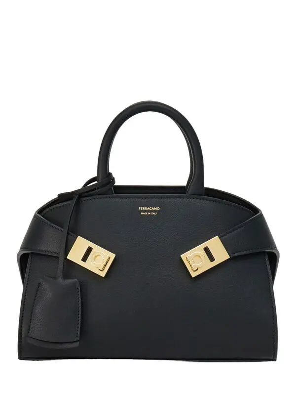 FERRAGAMO Mini Leather Handbag - Black