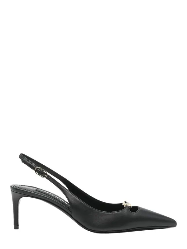 Dolce & Gabbana Leather Slingback Pumps - Black