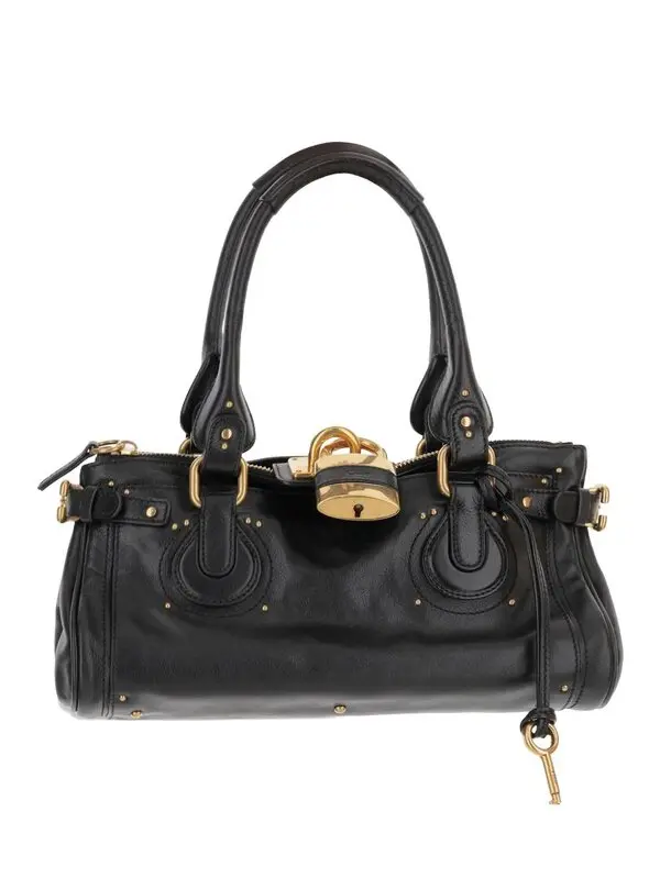 Chloé Paddington Leather Shoulder Bag - Black