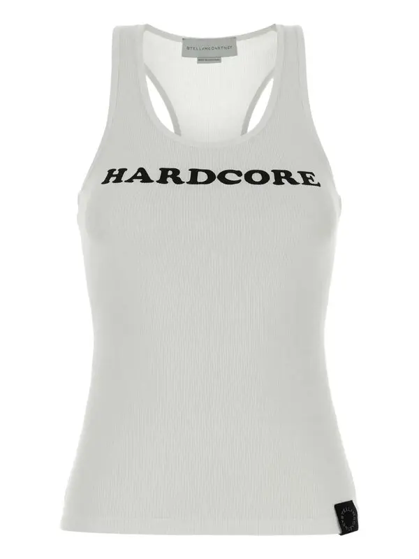 Stella McCartney Hardcore Slogan Tank Top - White