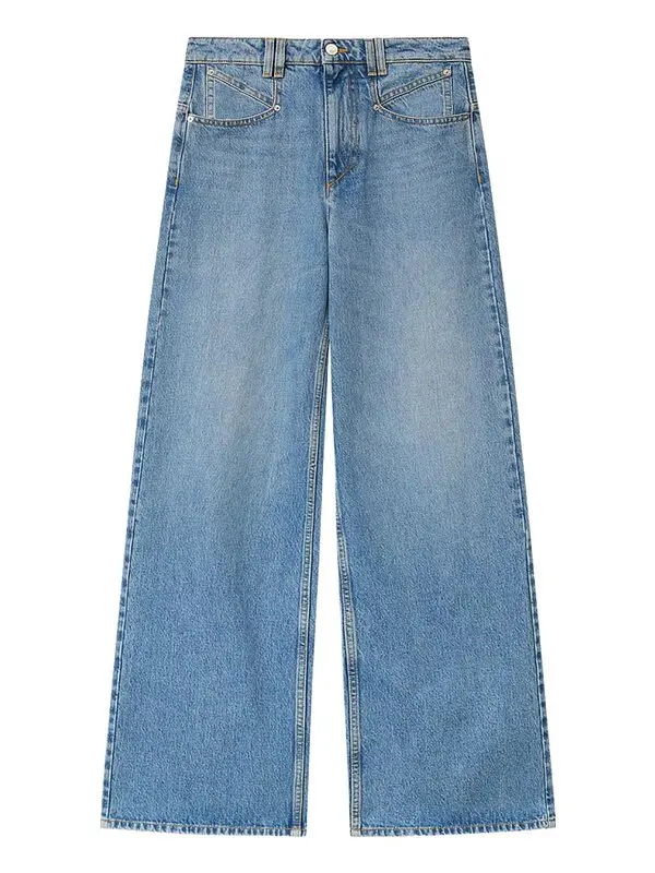 Isabel Marant Lemony Denim Jeans - Clear Blue