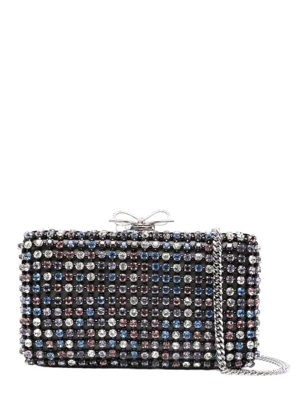 SELF-PORTRAIT Crystal Embellished Clutch - Multicolour