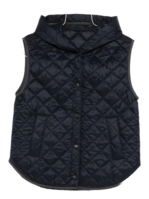Brunello Cucinelli Quilted Nylon Vest - Blue