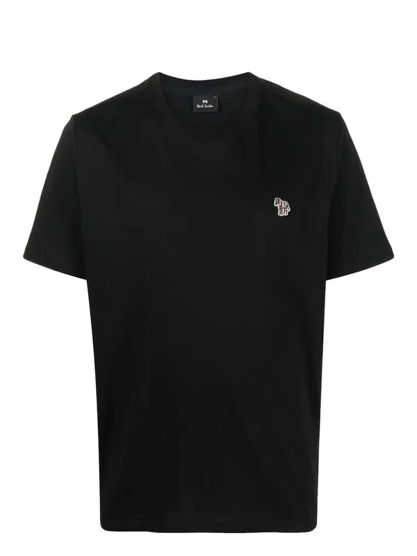 Paul Smith Zebra Organic Cotton T Shirt - Black