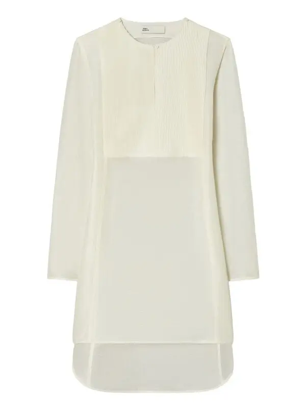 Tory Burch Linen And Silk Tunic - Ivory