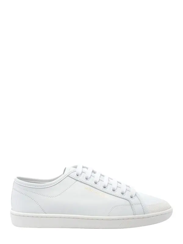 Saint Laurent Gym Leather Sneakers - White