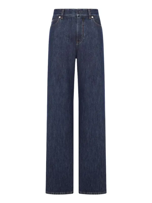 Fendi Denim Cotton Jeans - Blue
