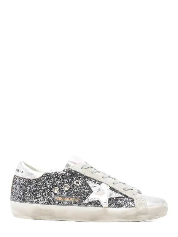 GOLDEN GOOSE Super-star Leather Sneakers - Grey