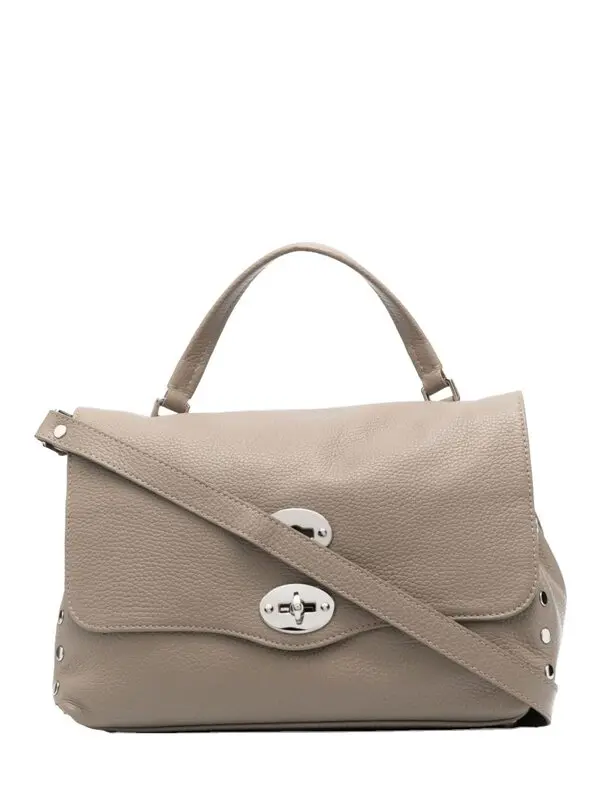 ZANELLATO Postina Daily Small Leather Handbag - Grey