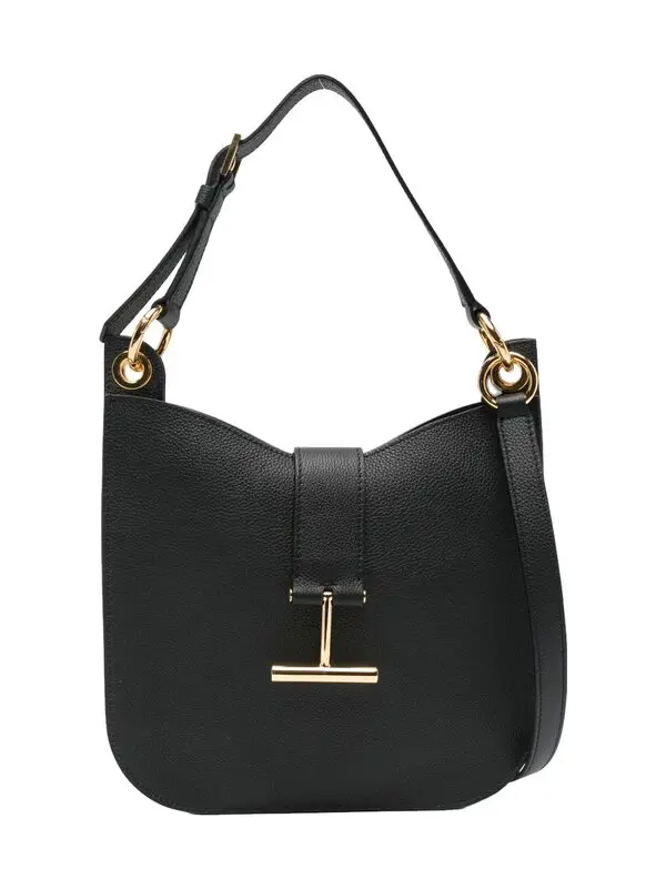 TOM FORD Tara Small Leather Crossbody Bag - Black