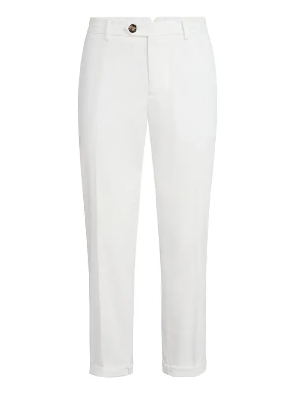 Brunello Cucinelli Cotton Trousers - White