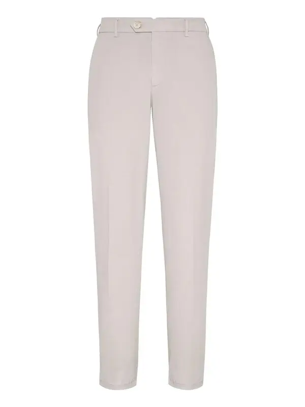 Brunello Cucinelli Cotton Trousers - Beige