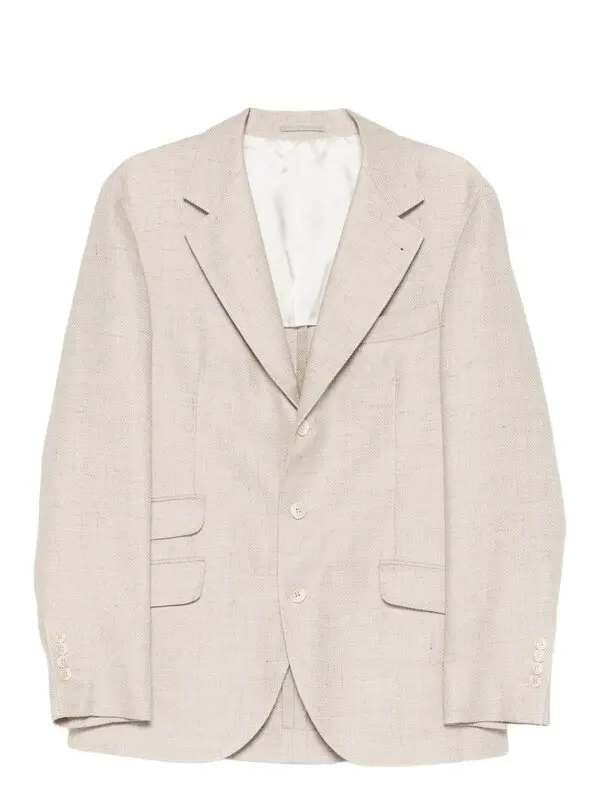 Brunello Cucinelli Single-breasted Jacket - Beige