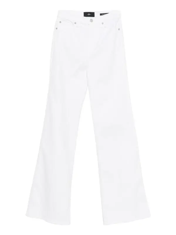 SEVEN Flare Leg Denim Jeans - White