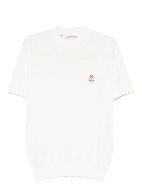 Brunello Cucinelli Cotton T Shirt - White