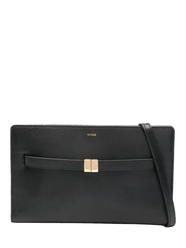 TOTEME Leather Mini Crossbody Bag - Black