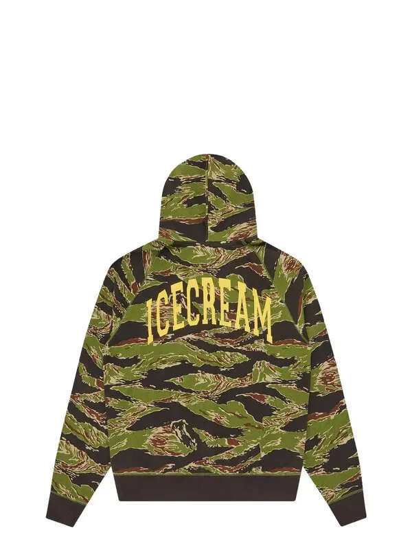 ICECREAM Cotton Full Zip Hoodie - Brown