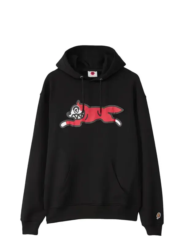 ICECREAM Running Dog Cotton Hoodie - Black