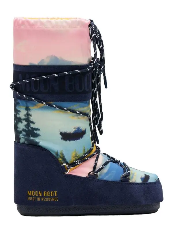 MOON BOOT X GUEST IN RESIDENCE Icon High Snow Boots - Blue