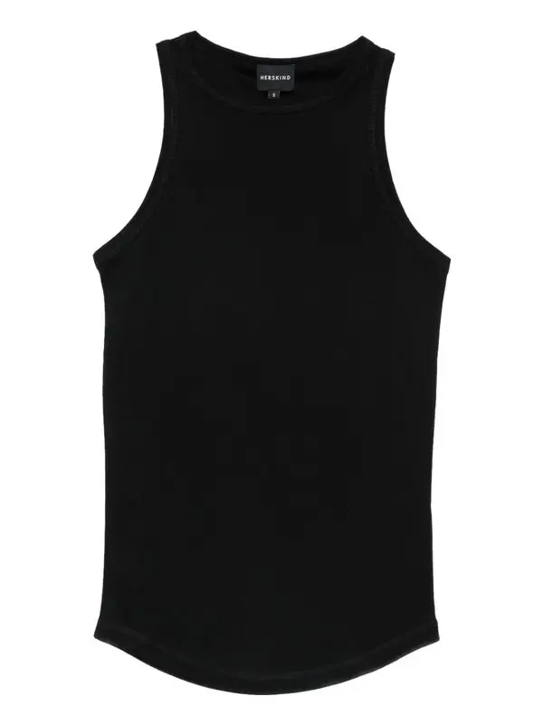 HERSKIND Sabina Cotton Tank Top - Black