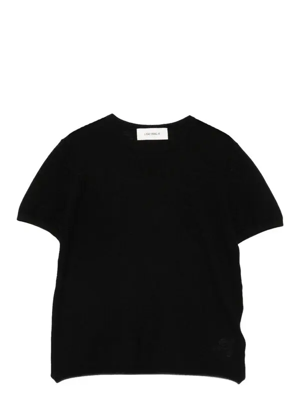LISA YANG Ira Cashmere T-shirt - Black