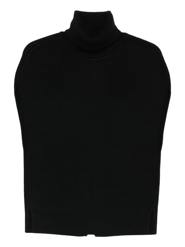 TOTEME Sleeveless Wool Top - Black